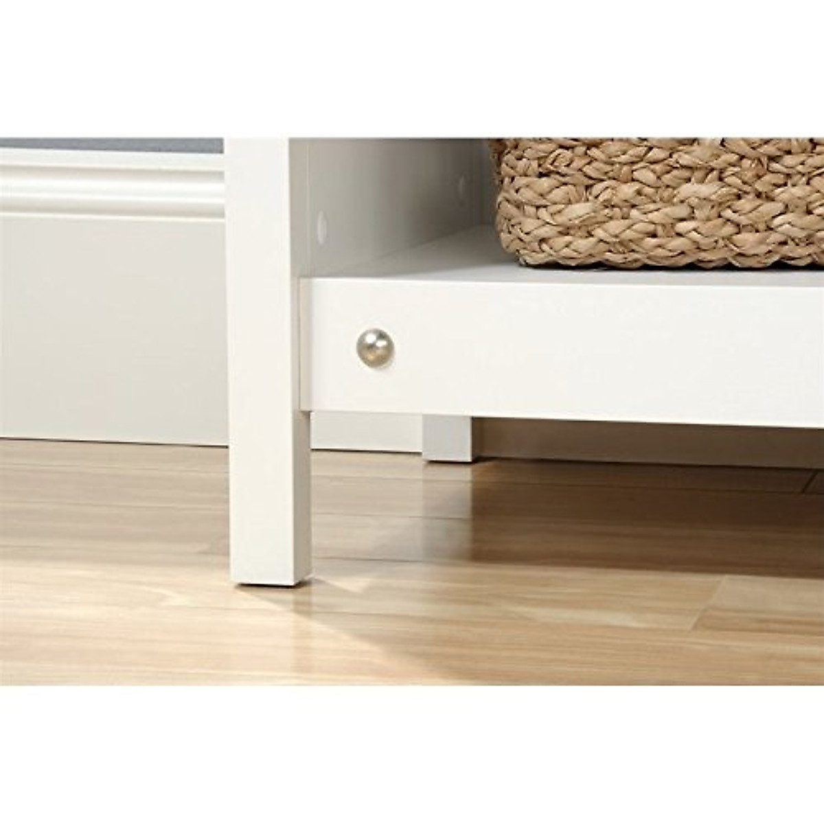 Sauder Adept Storage Credenza, Soft White finish