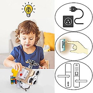 YoCool Busy Cube for Kids Sensory Busy Board Travel Toy for Toddlers 1-3 Years Old, Great for Airplane Car Ride – Educational Montessori Learning Toys for Babies 18-36 Months