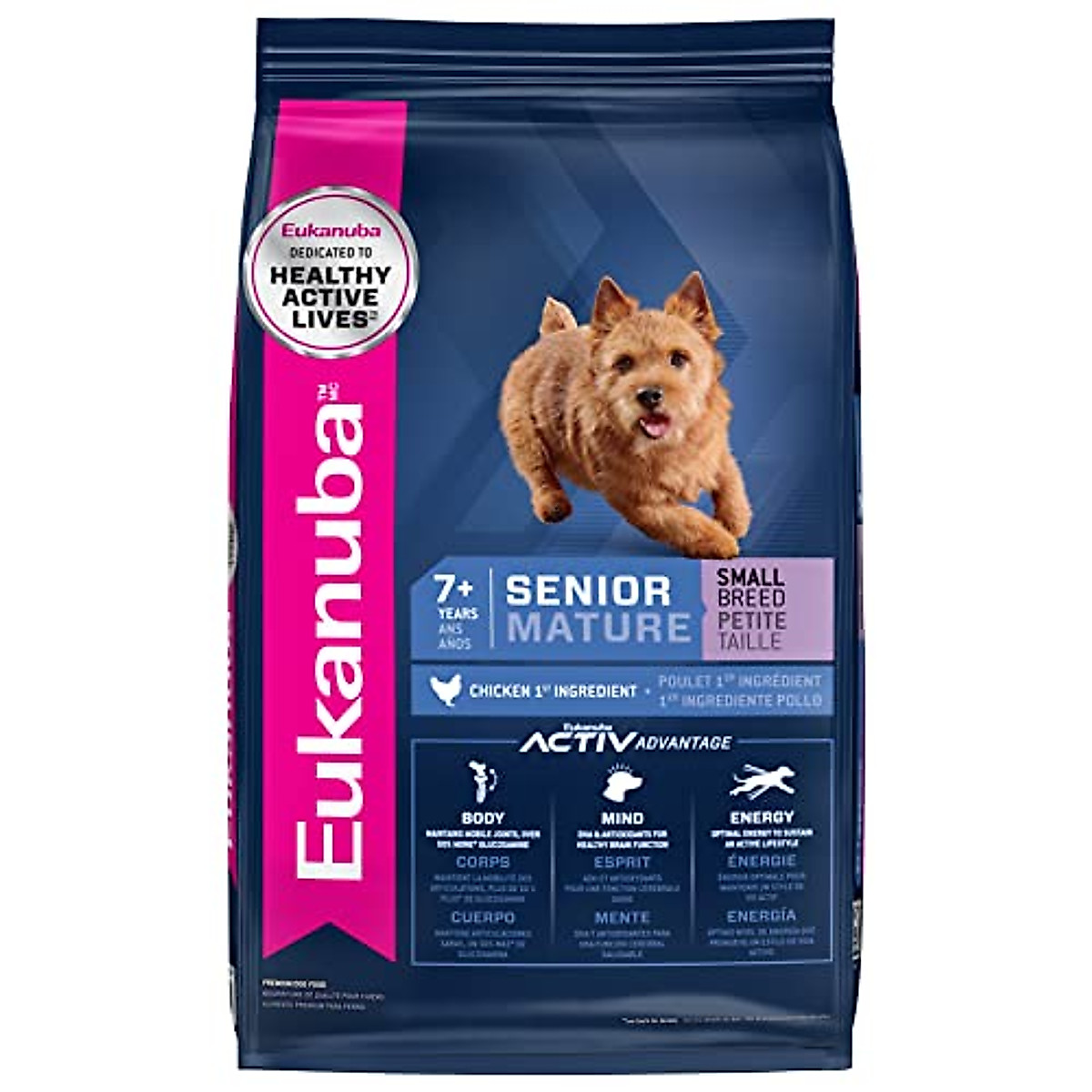 Eukanuba Senior Small Breed Dry Dog Food, 15 lb