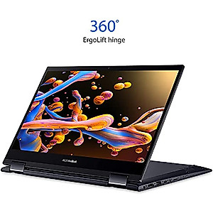 ASUS VivoBook 14" FHD LED 2-in-1 Touchscreen Premium Laptop | AMD Ryzen 5 5500U | 20GB DDR4 RAM | 1TB SSD | Fingerprint | HDMI | Windows 10 | Black | with Microsoft Office Bundle