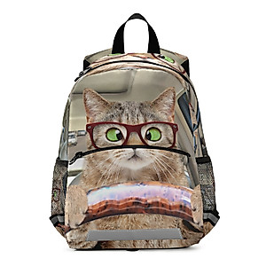 Toddler Backpack Boys Girls Cat Mini Bookbag Harness Safety Leash Kids Preschool Kindergarten School Bag 3-7 Years Children
