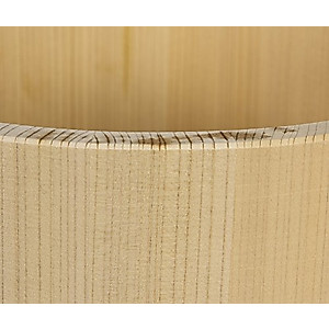 Wooden Japanese Bath Bucket - Onsen Style Shower Caddy for Your Bath-time Essentials, Made with Water-Resistant Hinoki Cypress Wood