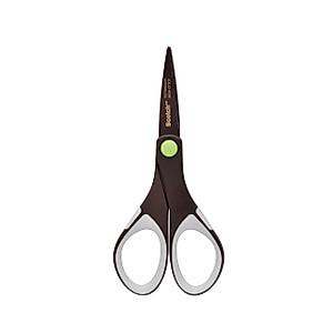 Scotch 6" Precision Ultra Edge Titanium Non-Stick Scissors, Ideal for Fabric, Crafts, Cardstock and Photos (1466TUNS-MIX)