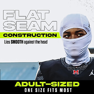 We Ball Sports Adult Ski Mask, Hyperwarm Hood Balaclava | Full Face, Tight Fitting, Lightweight, Windproof & Moisture Wicking Sheisty Mask (Black, Regular)