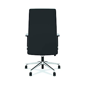 HON Define Executive Leather Chair - High-Back Office Chair for Computer Desk, Black (HVL108)
