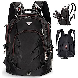 FreeBiz 18.4 Inches Laptop Backpack Fits up to 18 Inch Gaming Laptops for Dell, Asus, Msi,Hp (Black)