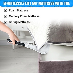 Mattress Lifter, Foldable Ergonomic Under Elevator for Changing Sheets and Keeping Sheets in Place, Bed Making Wedge Tool, Effortless Bed Making