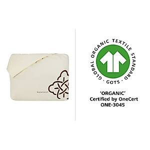 Bioweaves 100% Organic Cotton Mattress Pad Cover, GOTS Certified Quilted Fitted Mattress Protector with Soft Cotton Wadding - 20 Inch Deep Pocket, King