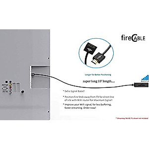 3X (10 FT) HDMI Extender for Streaming Sticks | WiFi Signal Booster for Faster Streaming