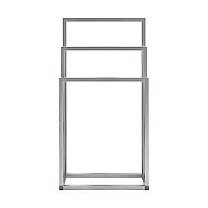 BOFENG Silver Metal Freestanding Towel Racks for Bathroom Towel Stand,3-Tier Floor Towel Rack Holder,Chrome Ladder Towel Racks Anti-Rust Bathroom Accessories Organizer for Bath Storage & Hand Towel
