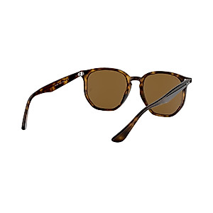 Ray-Ban RB4306 Hexagonal Sunglasses, Light Havana/Polarized Brown, 54 mm