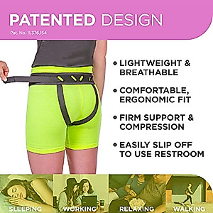 BraceAbility The Pelvic Pro Patented Prolapse Uterus Support Belt Girdle for Women’s Prolapsed for Dropped Bladder, Vulvar Varicosities, Postpartum Recovery, Symphysis Pubis Dysfunction Pain (M)