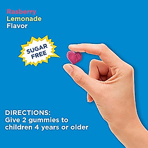 Mommy's Bliss Kids Feel Calm Gummies, Support a Sense of Calm and Relax The Body, Made with Magnesium, L-theanine, Sugar Free Raspberry Lemonade Flavor, Age 4+, 60 Gummies