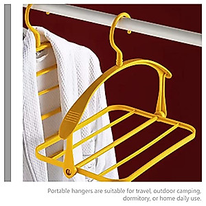 iplusmile Clothes Hanger Rack Drying Rack Clothing 2pcs Clothes Drying Rack Plastic Clothes Hangers Multifunctional for Hanging Sweaters Shoes Towels Diapers Bra Scarf Laundry Drying Rack