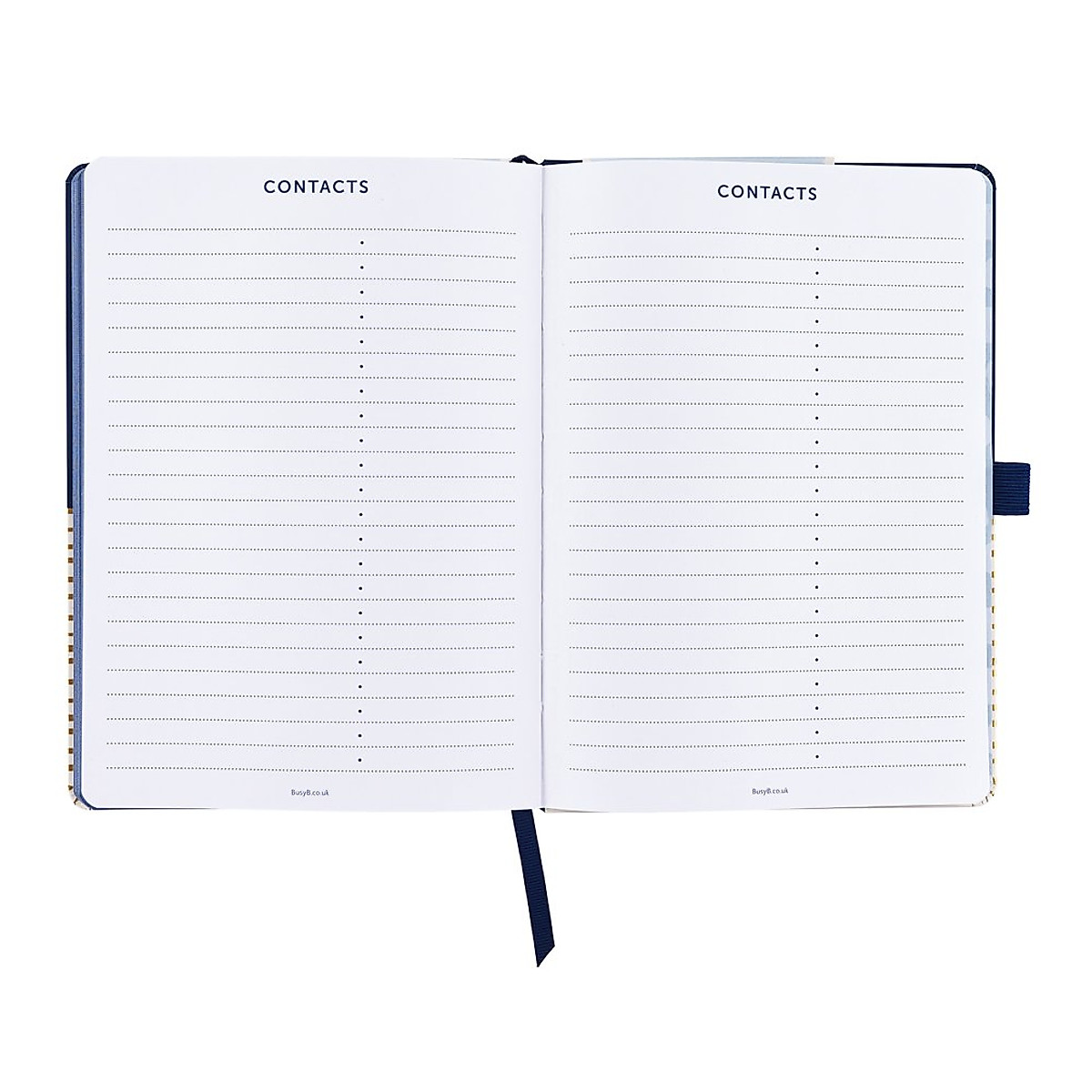 Busy B A5 2019 Stripe Design Busy Life Week to View Diary with Pockets and Dual Schedules