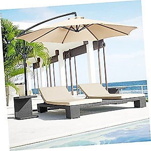 VANZACK 1pc Tarp Tent Travel Beach Umbrella Outdoor Patio Umbrellas Replacement Canopy Replacement Cover Replacement Canopy Beige Garden Umbrella Outdoor Umbrella Table Umbrella Casual