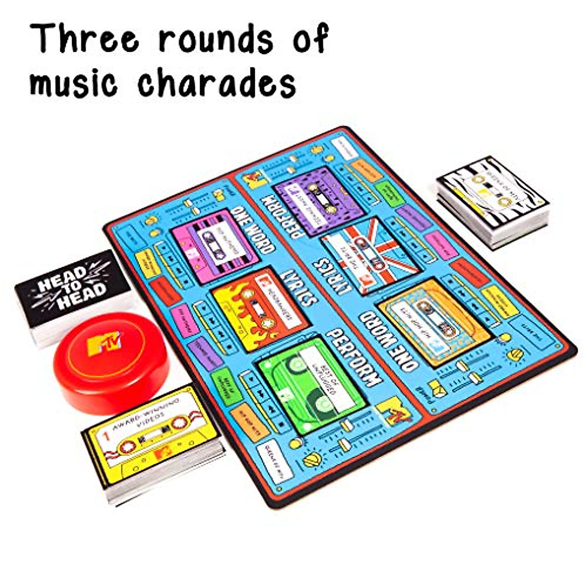 Big Potato MTV Game, The Music Throwback Party Quiz Board Game, for Adults and Teens Ages 14 and up