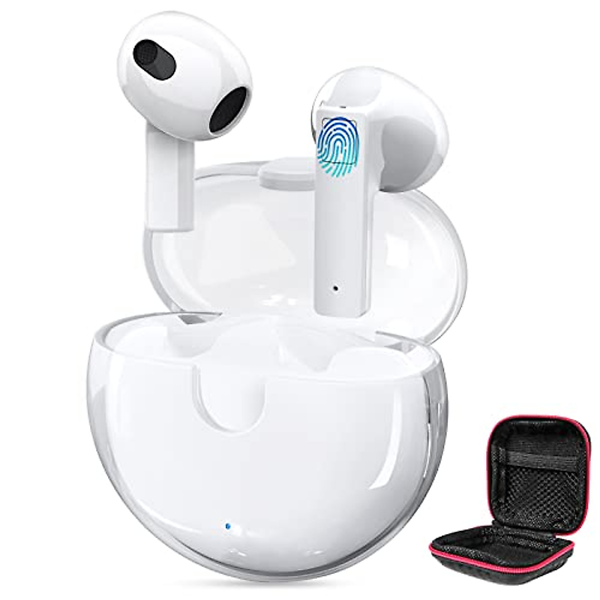 Couple Wireless Earbuds Open Ear Bluetooth Headphone for iPhone 14 Pro Max 13 Samsung Galaxy Z Fold 4 S23 S22 Ultra S20 S21 Oneplus Google Bluetooth 5.3 Stereo Sound Noise-canceling Earphones with Mic