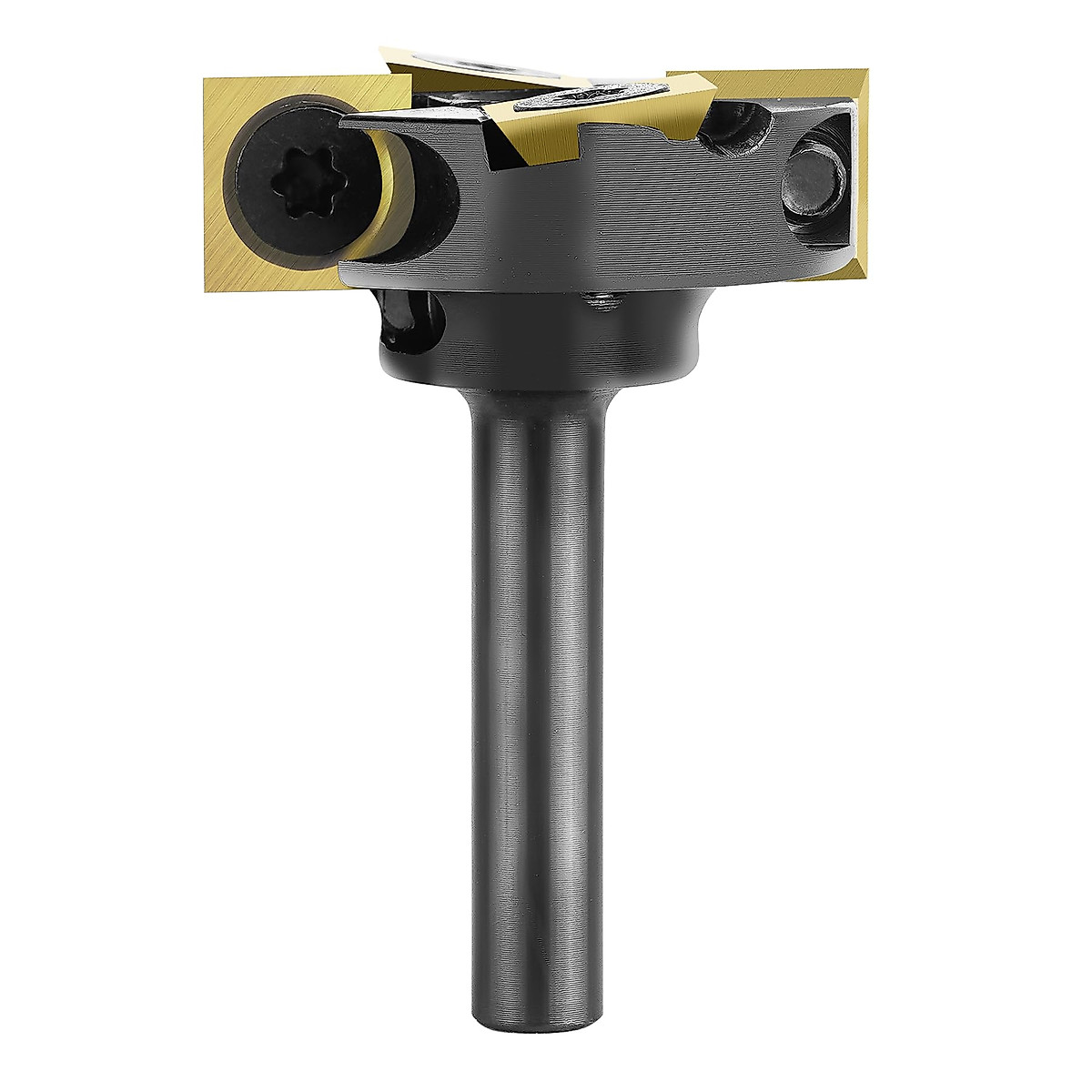 SpeTool Carbide Insert Surfacing Router Bit Spoilboard Planing 1-1/4 inch Cutting Diamter Slab Flattening for Woodworking with ATS Coating