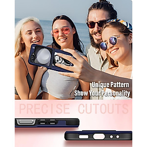 Funermei (2in1 for Samsung Galaxy Z Flip 5 Case Skull for Women Cute Kids Boys Phone Cover Funny Cool Skeleton Goth Design with Ring Stand Unique Teens Funda for Samsung Z Flip 5 Cases 6.7'' (2023)