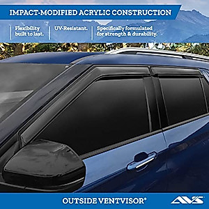 Auto Ventshade [AVS] Outside Mount Ventvisor | 2013 - 2019 Ford Escape- Smoke, 4 pc. | 94383