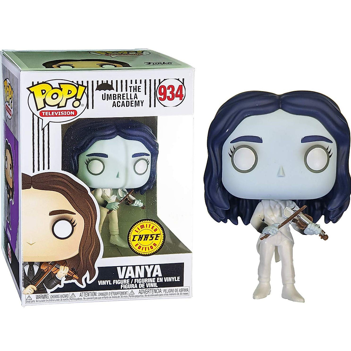 POP Umbrella Academy - Vanya Hargreeves Limited Edition Chase Funko Pop! Vinyl Figure (Bundled with Compatible Pop Box Protector Case), Multicolor, 3.75 inches