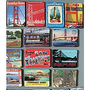 MISWEE 24-pcs magnetic fridge magnets refrigerator sticker home decoration accessories magnet paste arts crafts (San Francisco)