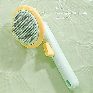 Cat Brush Self Cleaning Slicker Brush for Dogs Cats, Pet Grooming Brush Tool Removes Loose Undercoat, Mats, Tangled Hair