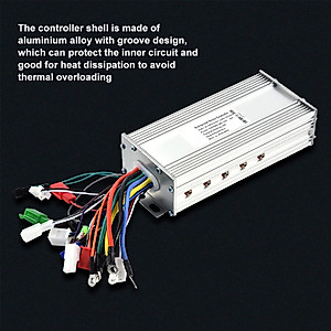 Dilwe E-Bike Controller, Brushless Controller 36V/48V 1000W Electric High Brushless Speed Controller for Electric Bike Scooter