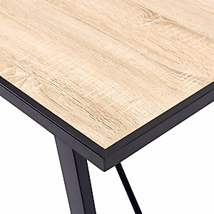 YUHI-HQYD Dining Table,Industry Offic Table,Rectangle Console Table,Kitchen Table,Computer Desk,Perfectly in a Living Room,Den,Office Room, and Family Room, Oak 47.2"x23.6"x29.5"