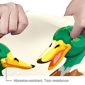 Unicey Cute Cartoon Funny Green Head Ducks Yoga Mat Thick Non Slip Yoga Mats for Women&Girls Exercise Mat Soft Pilates Mats,(72x24 in, 1/4-Inch Thick)