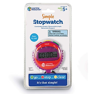 Learning Resources Simple Stopwatch, Multicolor