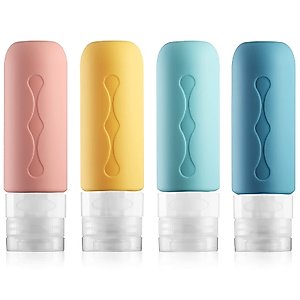 Gemice Travel Bottles for Toiletries, Tsa Approved, Travel Size Containers, BPA Free Leak Proof Tubs Refillable Liquid Accessories for Cometic Shampoo and Lotion Soap