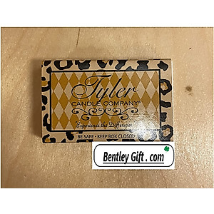 Tyler Glass Fragrane Candle 3.4 Oz,Diva (2 Pack w Matches), DIVA4OZ