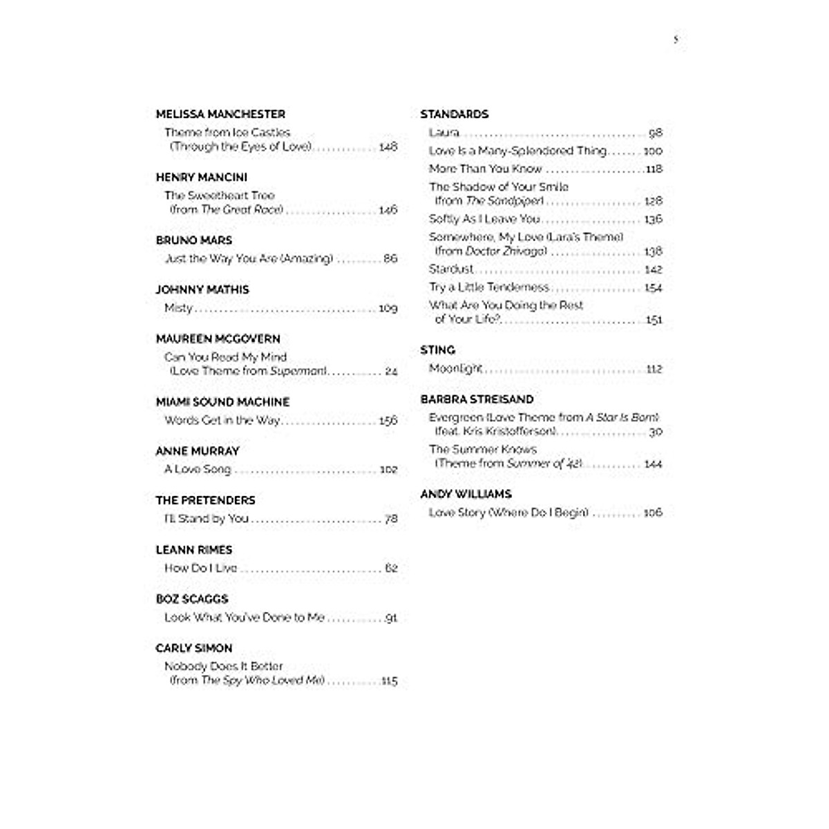 Alfred's Easy Piano Songs -- Love & Romance: 50 Classics