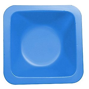 Heathrow Scientific HS120223 Weigh Boat, Anti-Static, Square, Medium, Blue (Pack of 500)