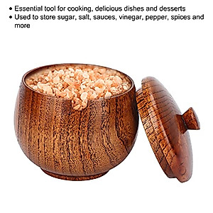 Seasoning Jar Sour Jujube Wood Condiment Jar Japanese Safe Dustproof Classic Flip Top Spice Jar for Kitchen(#2)