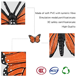 12PCS Life Cycle Figurines Toy Set of Butterflies Grasshoppers and Plants Figures Preschool Toys Kit Science and Educational Auxiliary Toys Cake Toppers Party Favors for Kids Toddlers Boys and Girs