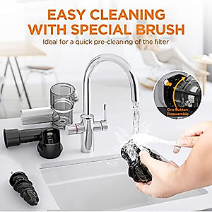 Juicer Machines, AAOBOSI Slow Masticating Juicer with Quiet Motor/Reverse Function/Easy to Clean Brush - Delicate Crushing Without Filtering - Cold Press Juicer for Fruit and Vegetable, Gray