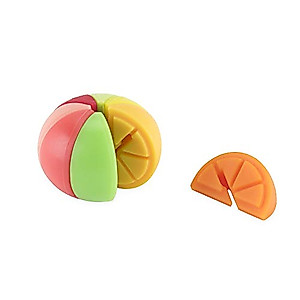 TrueZoo Citrus Wine Glass Charms and Glass Drink Markers - Fruit Wine Accessories - Multi Color Set of 8