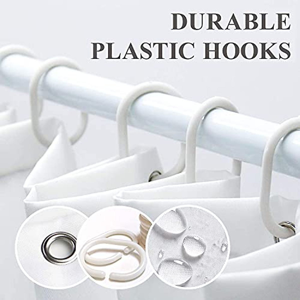 DuoBaorom 4 Pieces Set Boho Elephant Shower Curtain Set Boho Paisley Animal Tree of Life Picture Print on Non-Slip Rugs Toilet Lid Cover Bath Mat and Bathroom Curtain with 12 Hooks 72x72inch