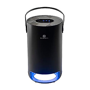 SILVERONYX Air Purifiers for Home with True H13 HEPA Filter Bedroom Air Cleaner For Pollen, Allergies, Pet Dander, Hair, Dust, Odor, Sleep Mode 3-Speed Control, Portable Air Purifier, 3-Speed Black