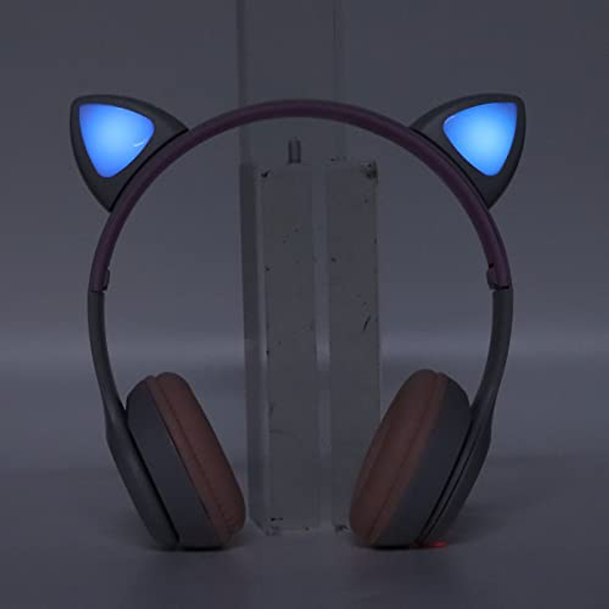 Cat Ear Headphone, RGB Wireless Gaming Headset Noise Cancelling Retractable Portable Bluetooth Headphone with 40mm Speaker for Kids Adults Girls Boys