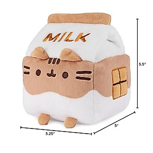 GUND Pusheen Chocolate Milk Plush Cat Stuffed Animal for Ages 8 and Up, Brown/White, 6”