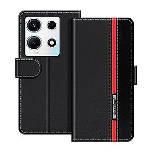 MILEGAO for Infinix Note 30 VIP Flip Cover, Magnetic Buckle Multicolor Business PU Leather Phone Case with Card Slot, for Infinix GT 10 Pro 5G 6.67 inches