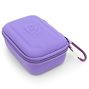 CASEMATIX Retro Handheld Game Console Case Compatible with HigoKids QS4 Portable Retro Video Game Player, Mademax RS-1 Console, E-MODS Arcade Pocket Player and More Up to 4.75", Purple Case Only