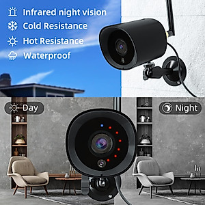ELECCTV 2K WiFi Alexa Camera for Home Security, Outdoor/Indoor Security Camera, with Safety Cloud, Night Vision, AI Detection, Waterproof, Google Assistant Compatible 24/7 Live Video（Model 397 3pack）