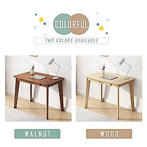 IOTXY Solid Wood Writing Desk - Home Office Workbench Desk with Drawer, Laptop Computer Work Study Table