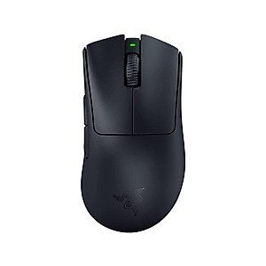 Razer DeathAdder V3 Pro Gaming Mouse: 63g Ultra Lightweight - Focus Pro 30K Optical Sensor - Fast Optical Switches Gen-3 - HyperSpeed Wireless - 5 Programmable Buttons - 90 Hr Battery - Black