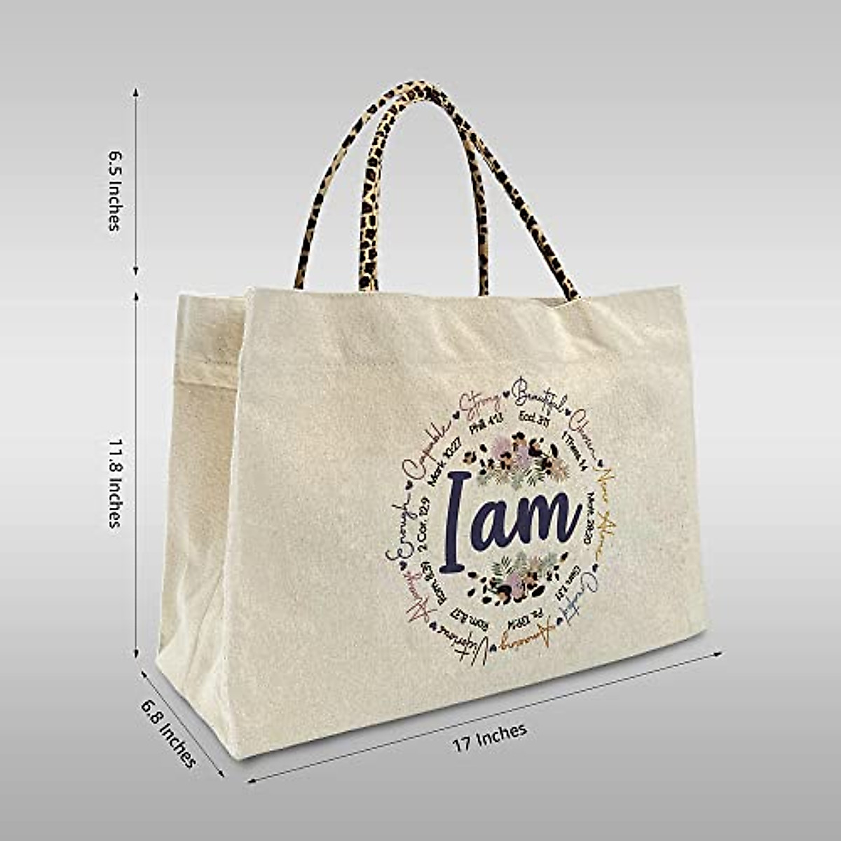 Macorner Cotton Tote Bag Gifts for Women - Mothers Day & Birthday Gift For Mom Friends Women Her Wife Coworkers Sister - Nurse Teacher Bag Gifts - Inspirational Religious Christian Gifts for Women
